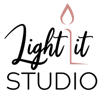 Baptism Blossom Taper Candle – LightitStudio