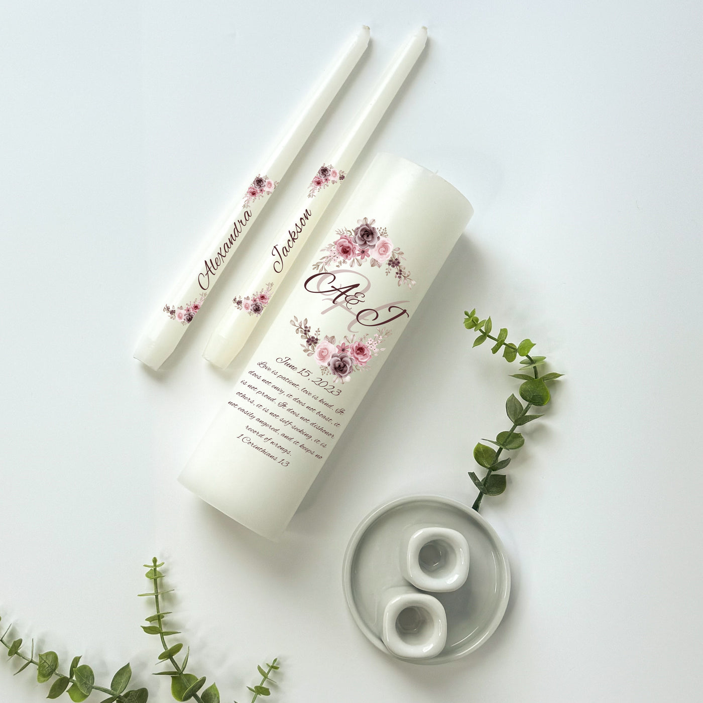 Wedding Rose Unity Candles – LightitStudio